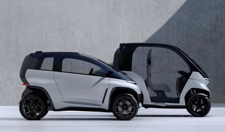 Mẫu ô tô điện đặc biệt có kích thước như một chiếc xe máy